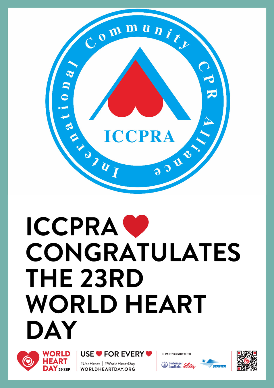 ICCPRA congratulates the successful holding of the 23rd World Heart Day ...